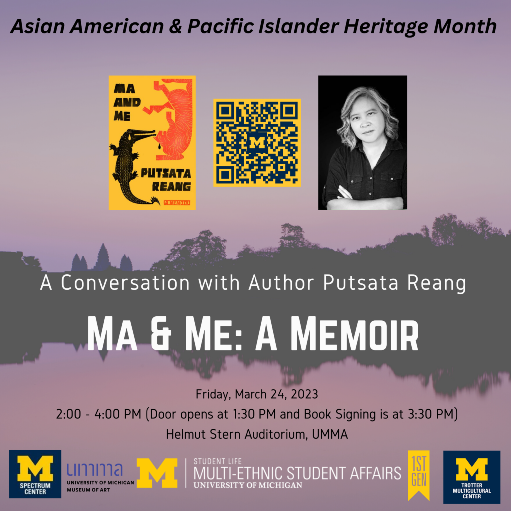 MESA: A Conversation with Author Putsata Reang. Ma and Me: A Memoir ...